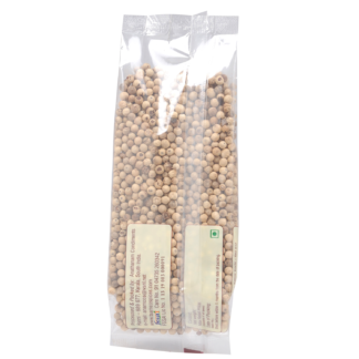 Organic White Pepper Whole 300gms | The South Indian Store